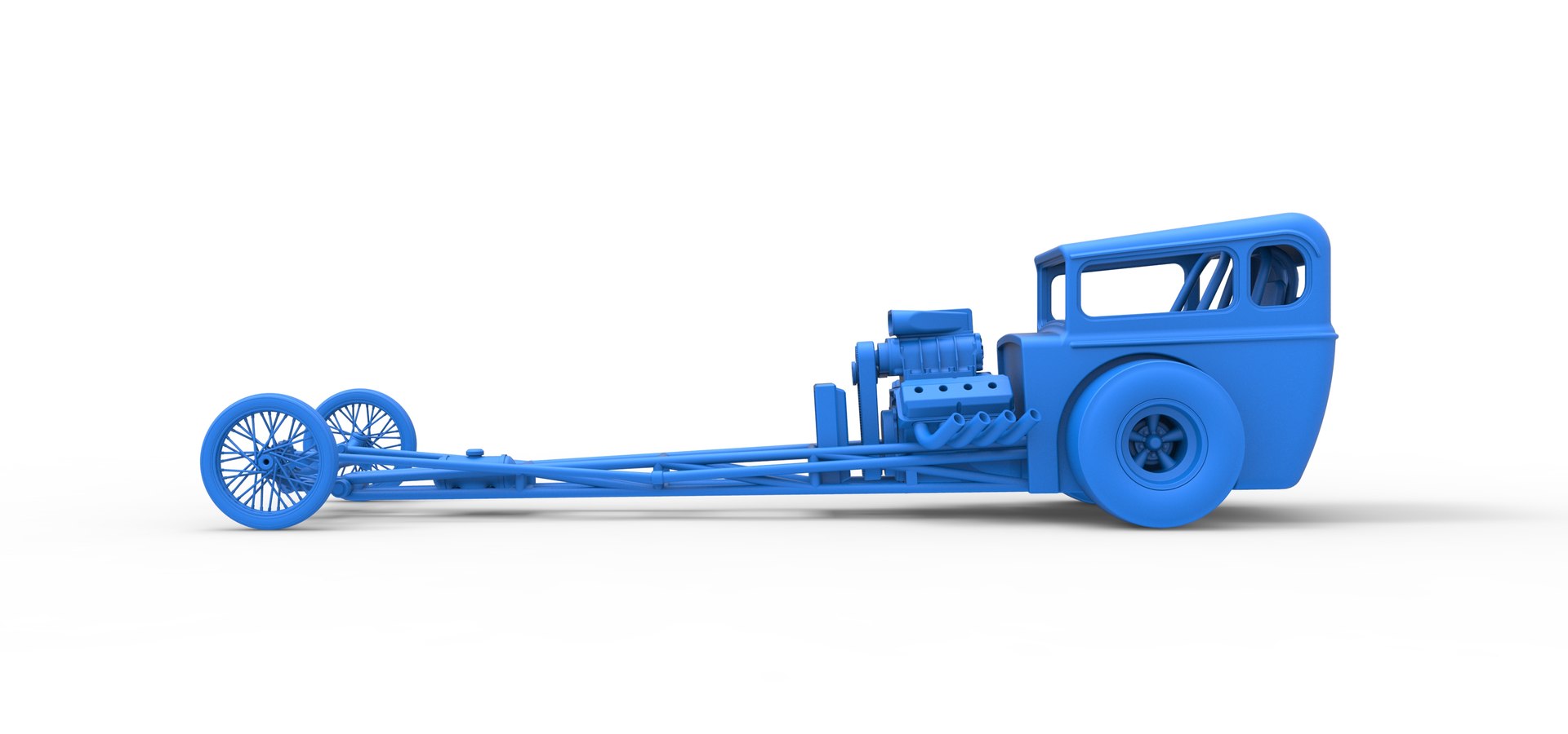 Diecast Front Engine Old School Dragster With Shell Version 7 Scale 1 ...