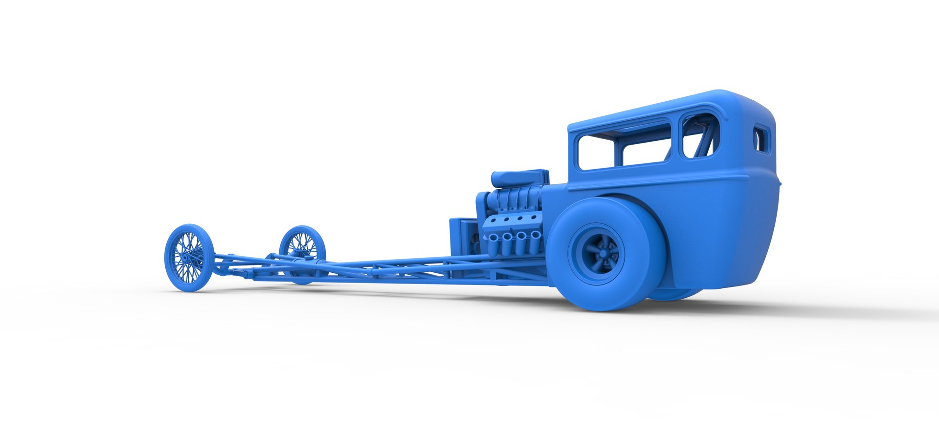 Diecast Front Engine Old School Dragster With Shell Version 7 Scale 1 ...