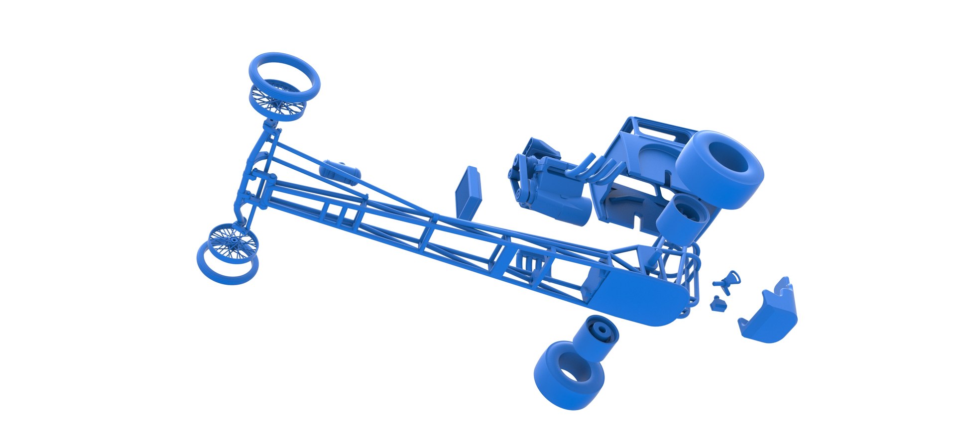 Diecast Front Engine Old School Dragster With Shell Version 7 Scale 1 ...