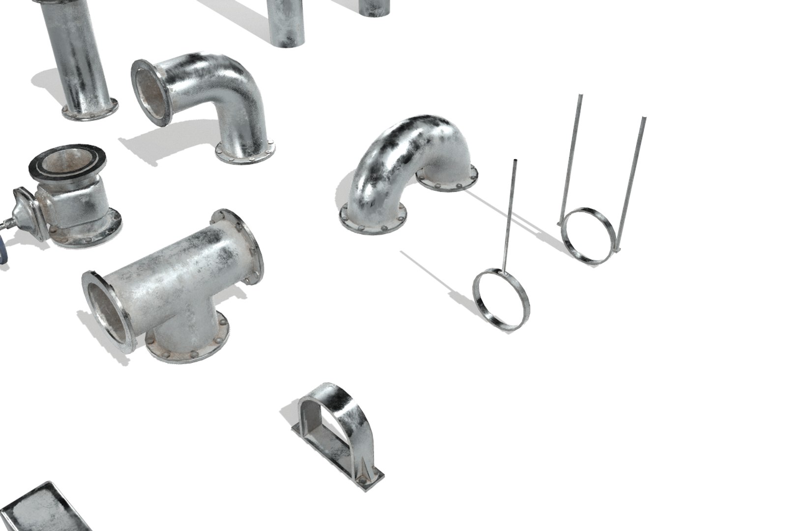 Pack pipes 2 pbr 3D model - TurboSquid 1461312