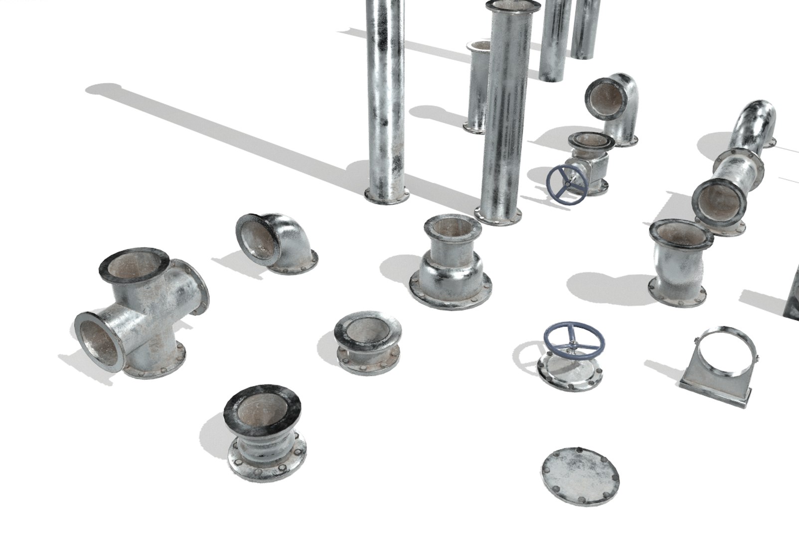 Pack pipes 2 pbr 3D model - TurboSquid 1461312