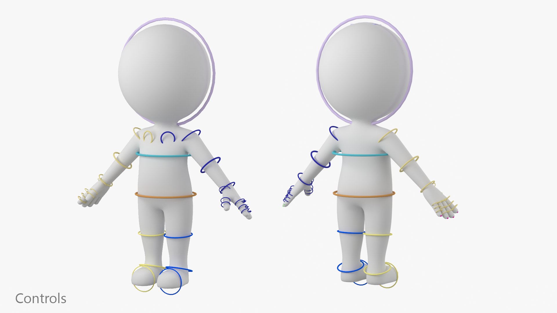 3D Cute Stickman In A-Pose CAT Rig - TurboSquid 2111869