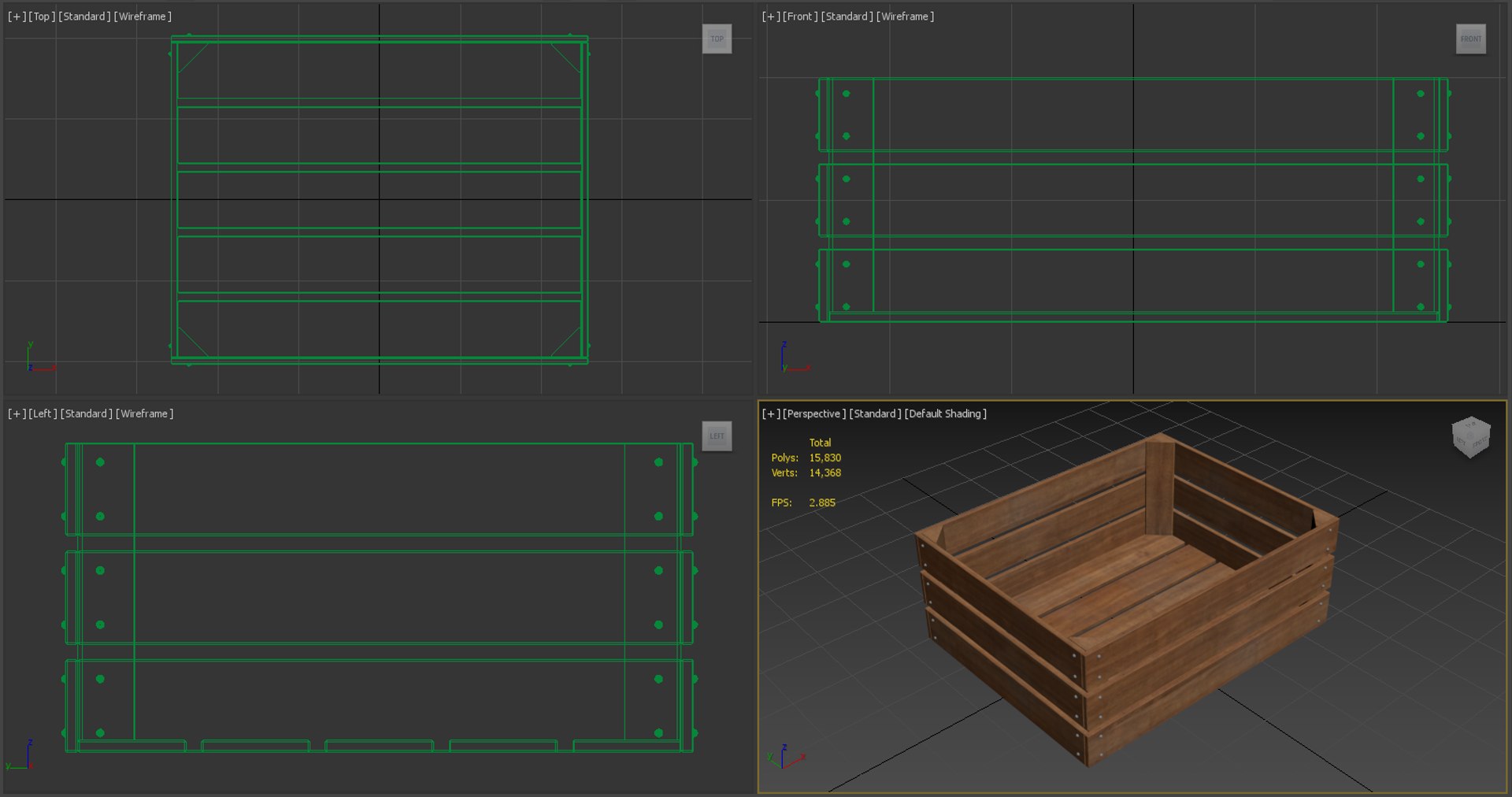 3D Model Wooden Case - TurboSquid 1868150