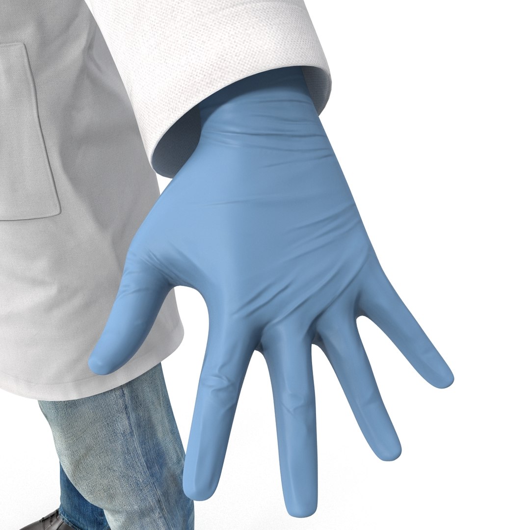3d scientist clothes