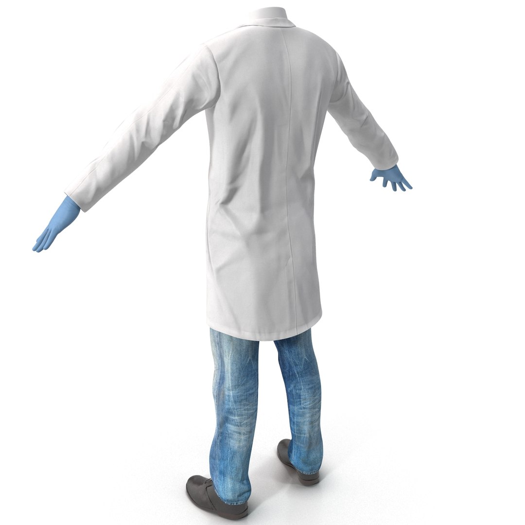 3d scientist clothes