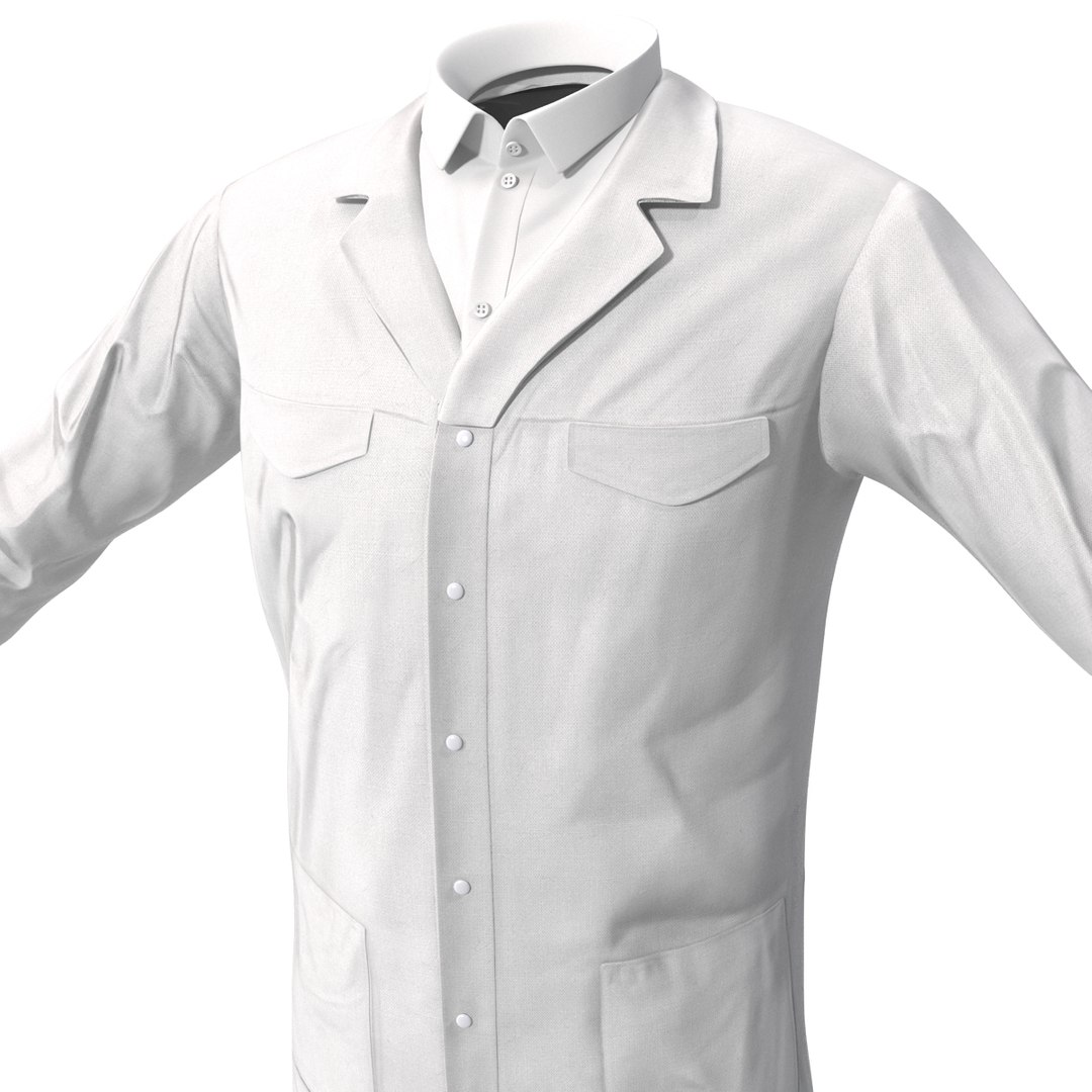 3d scientist clothes