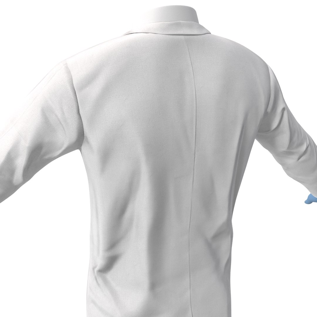 3d scientist clothes