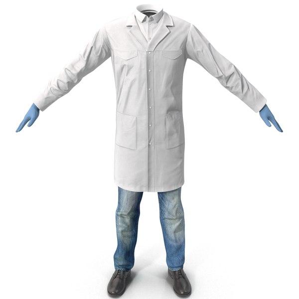 3d scientist clothes