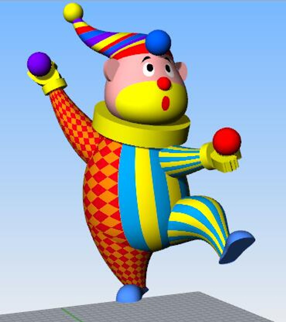 3D Inflatable Clown - TurboSquid 1645086