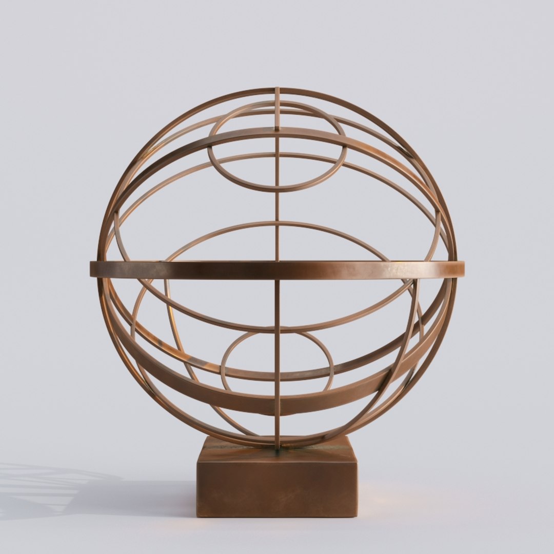 3D modern decorative abstract bronze - TurboSquid 1478155