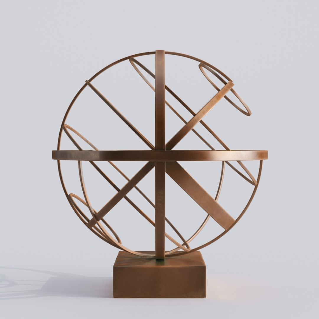 3D Modern Decorative Abstract Bronze - TurboSquid 1478155