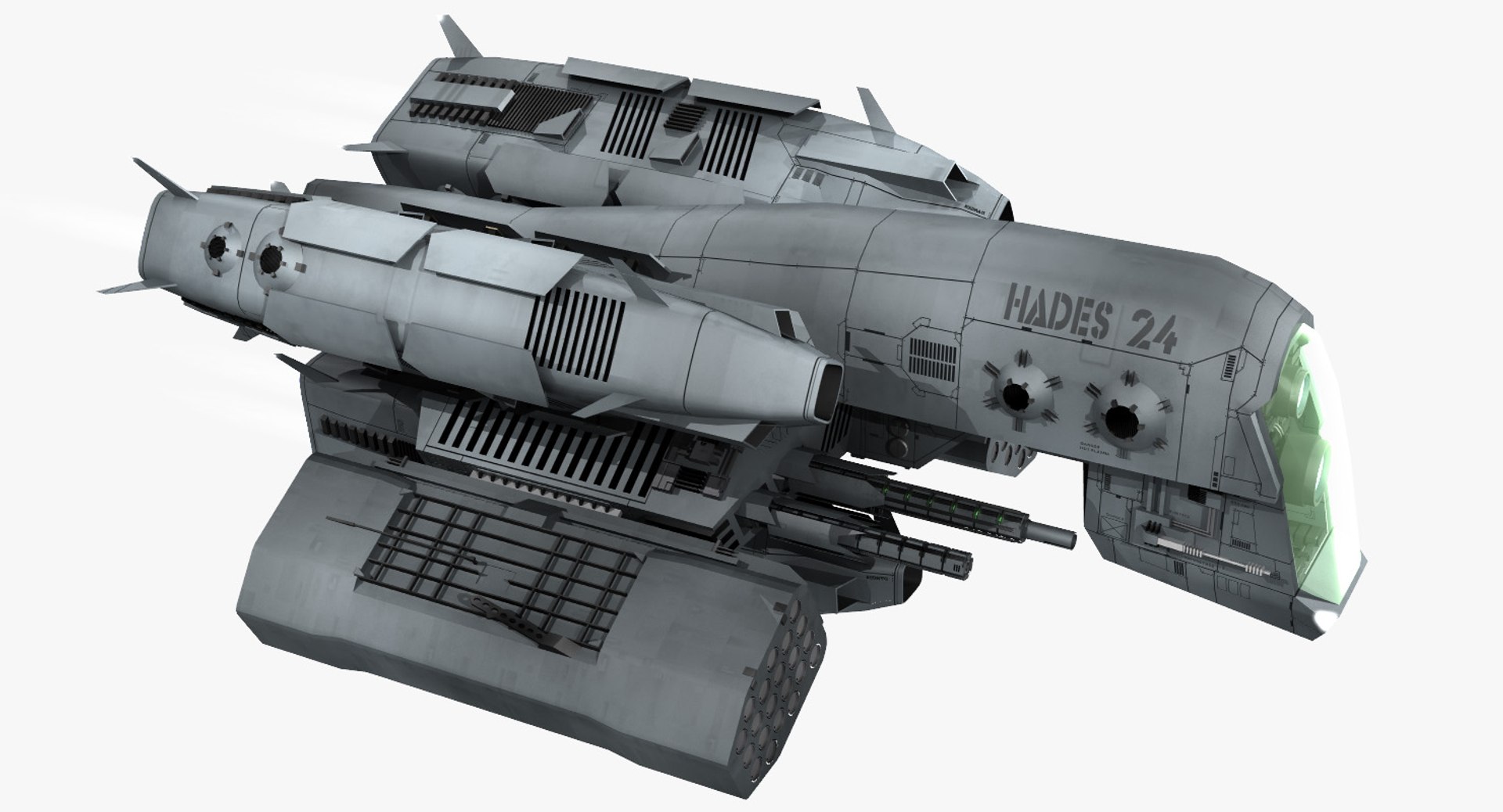 Cerberus fighter space 3D model - TurboSquid 1231423