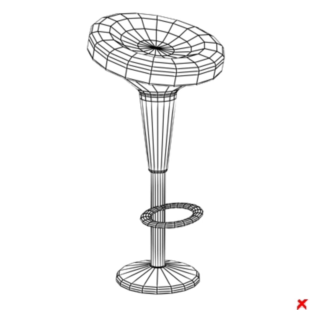 Free Bar Stool 3d Model