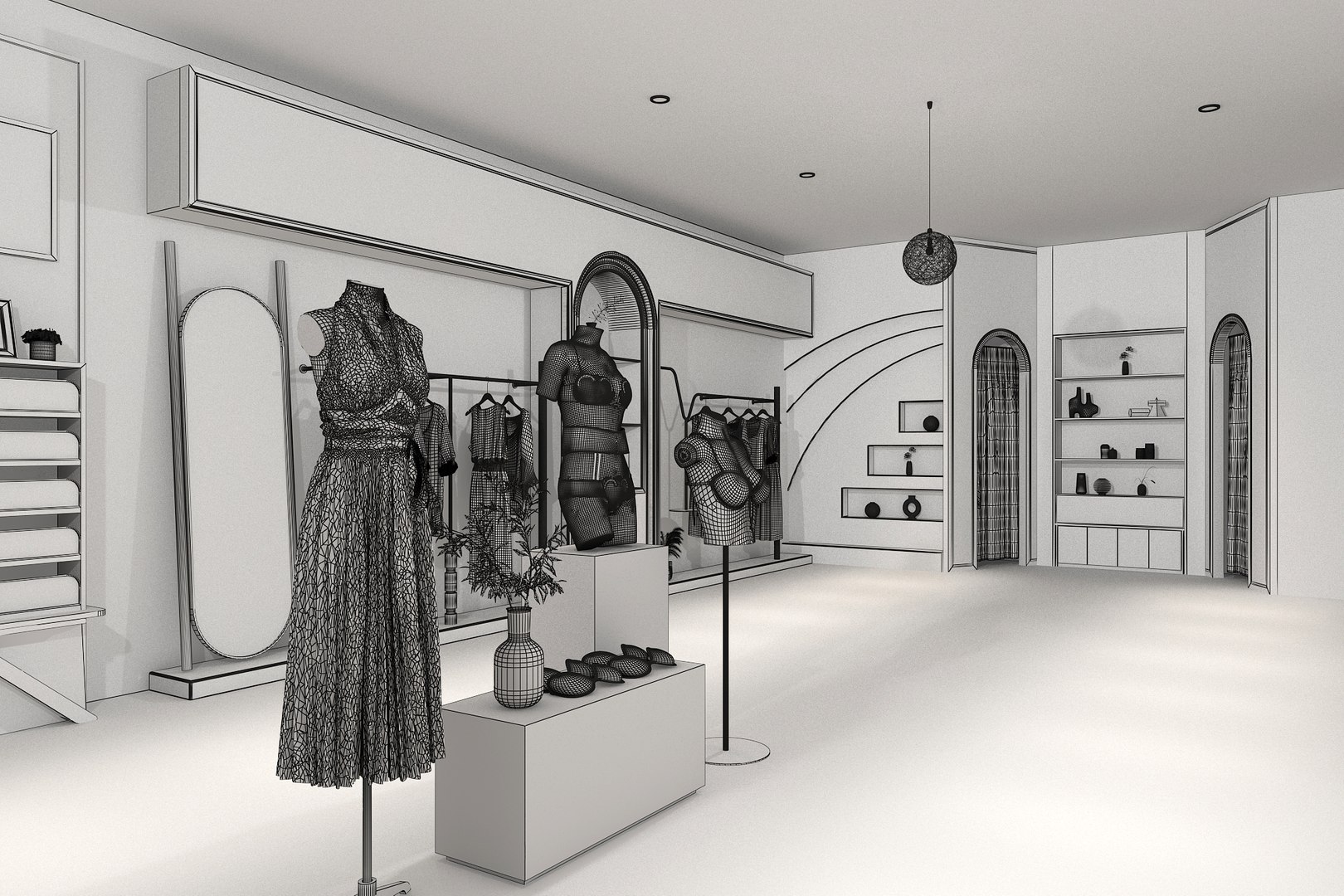 Clothing Store 07 3D model - TurboSquid 1949891