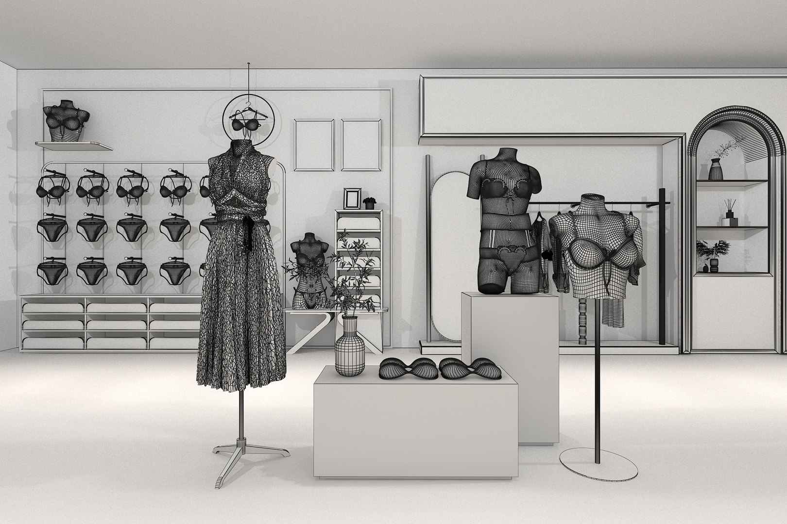 Clothing Store 07 3D model - TurboSquid 1949891
