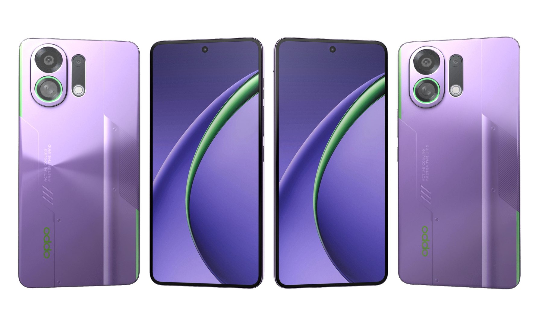 OPPO K13 Turbo Pro Purple And OPPO K13 Turbo Purple 3D Model ...