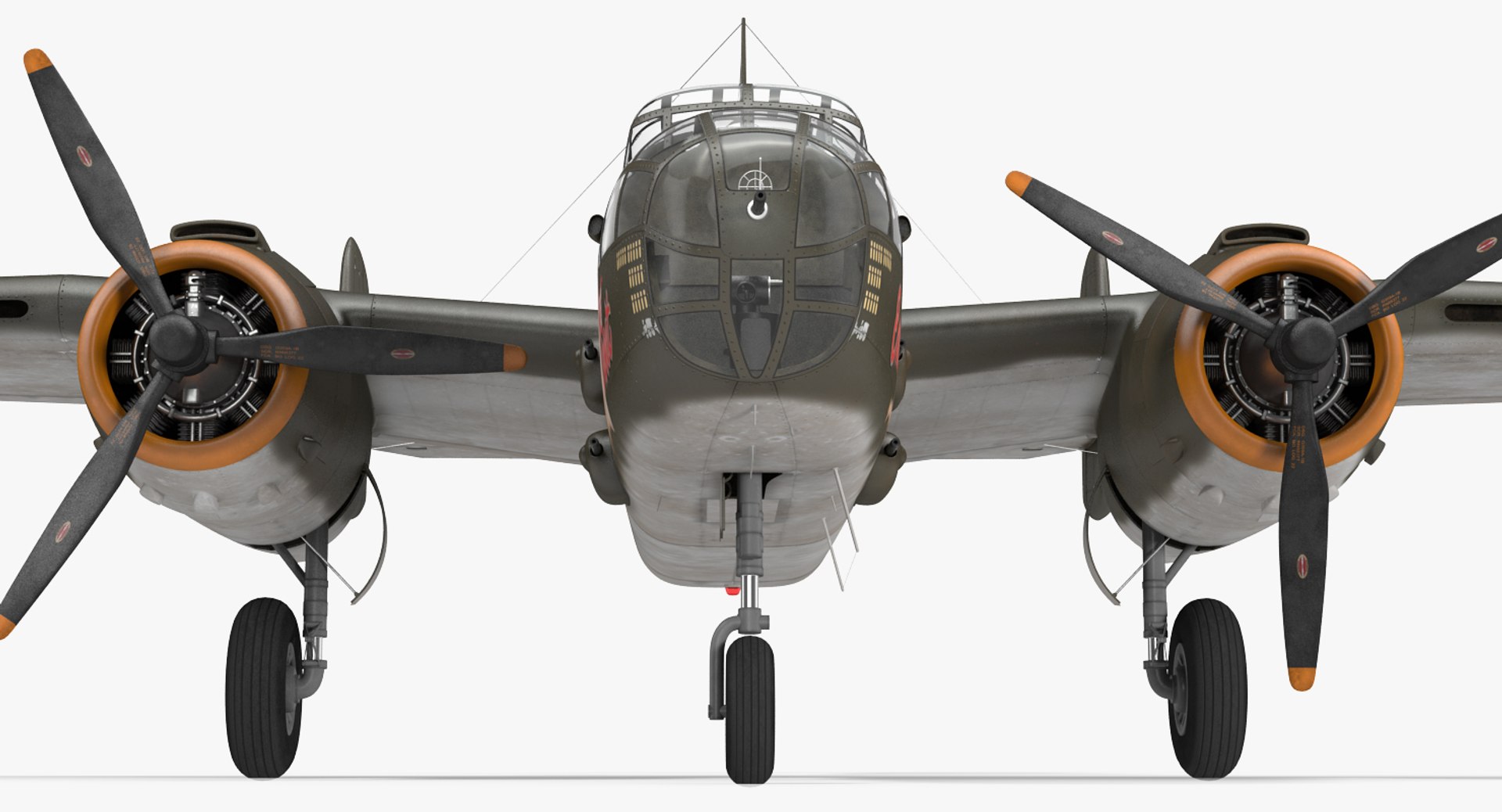 3D Mitchell Medium Bomber B-25 Model - TurboSquid 1211510