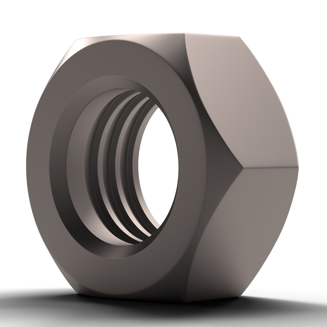 3D nuts hardware tool model - TurboSquid 1682570