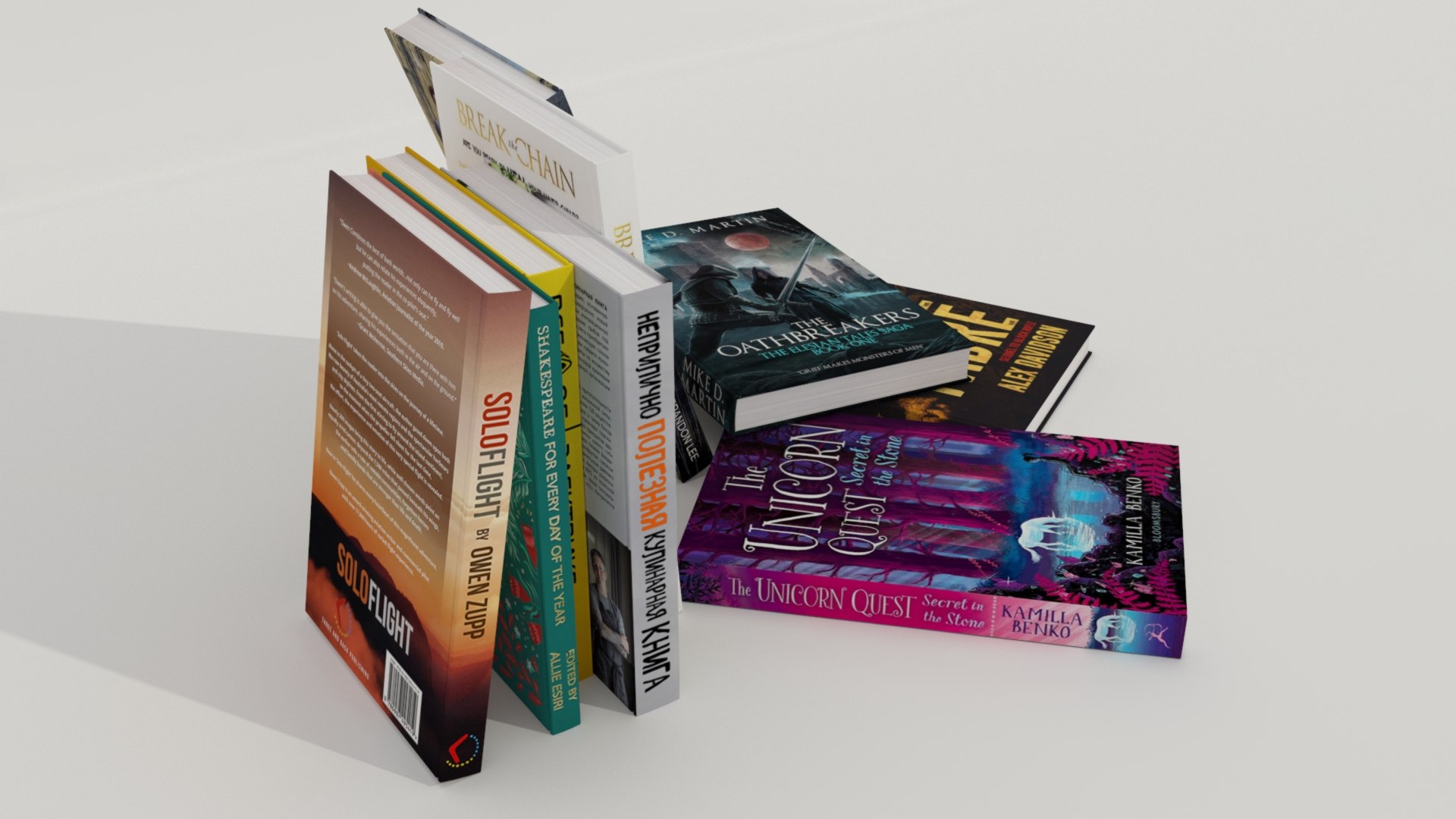 Books pocketbooks and magazines 3D model - TurboSquid 1901070