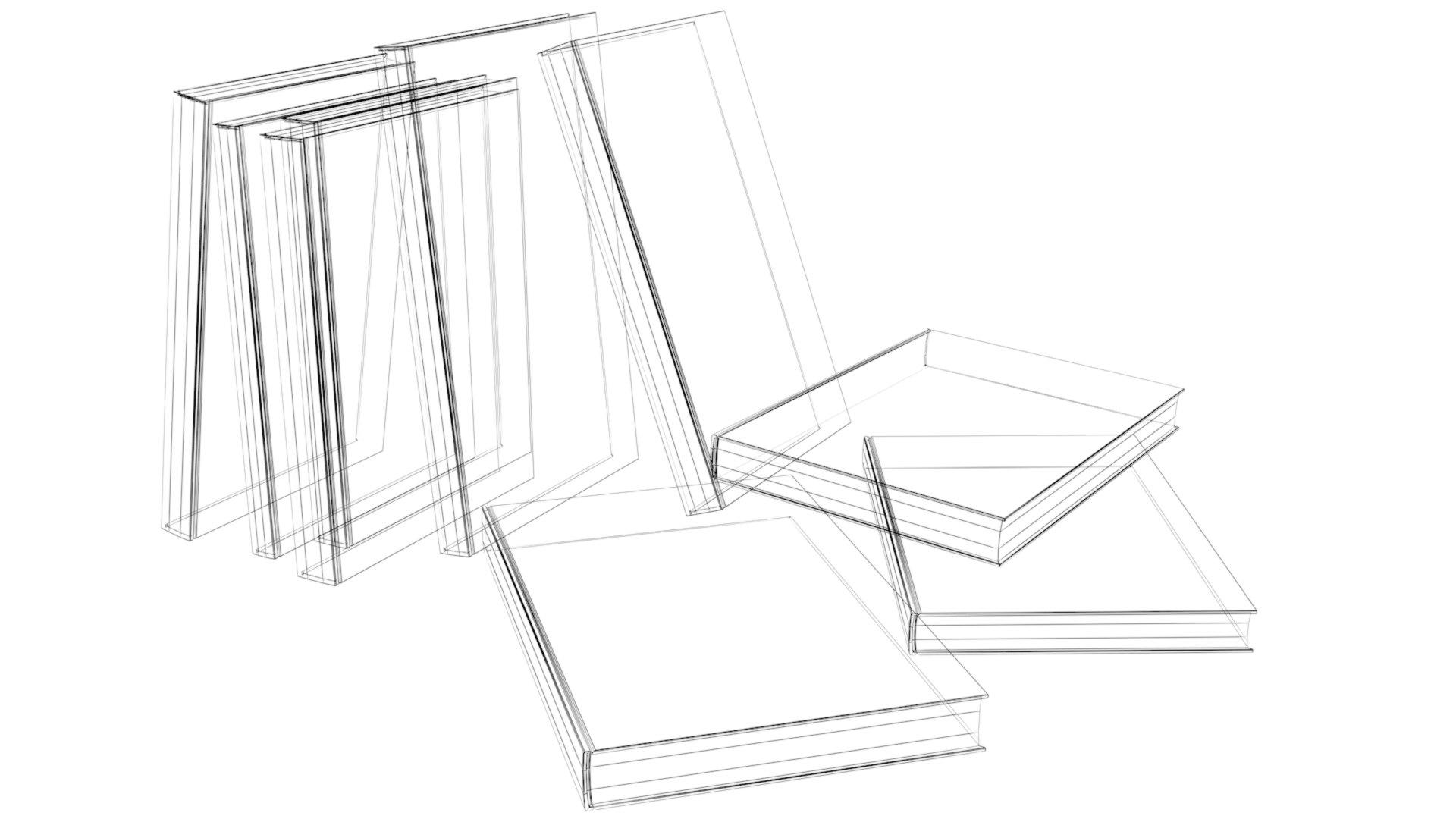 Books pocketbooks and magazines 3D model - TurboSquid 1901070