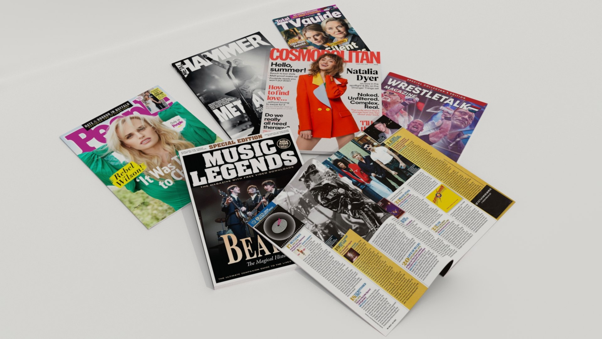 Books pocketbooks and magazines 3D model - TurboSquid 1901070