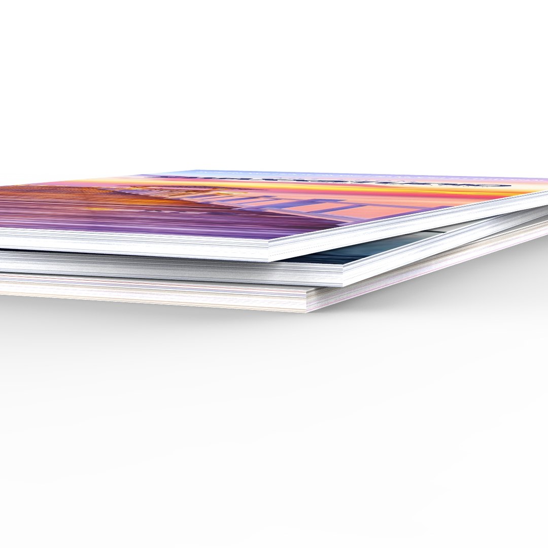 3d Model Of Magazines Colors Info