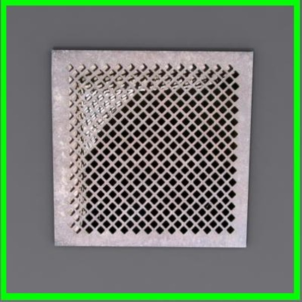 modeled sewer grate 3d model