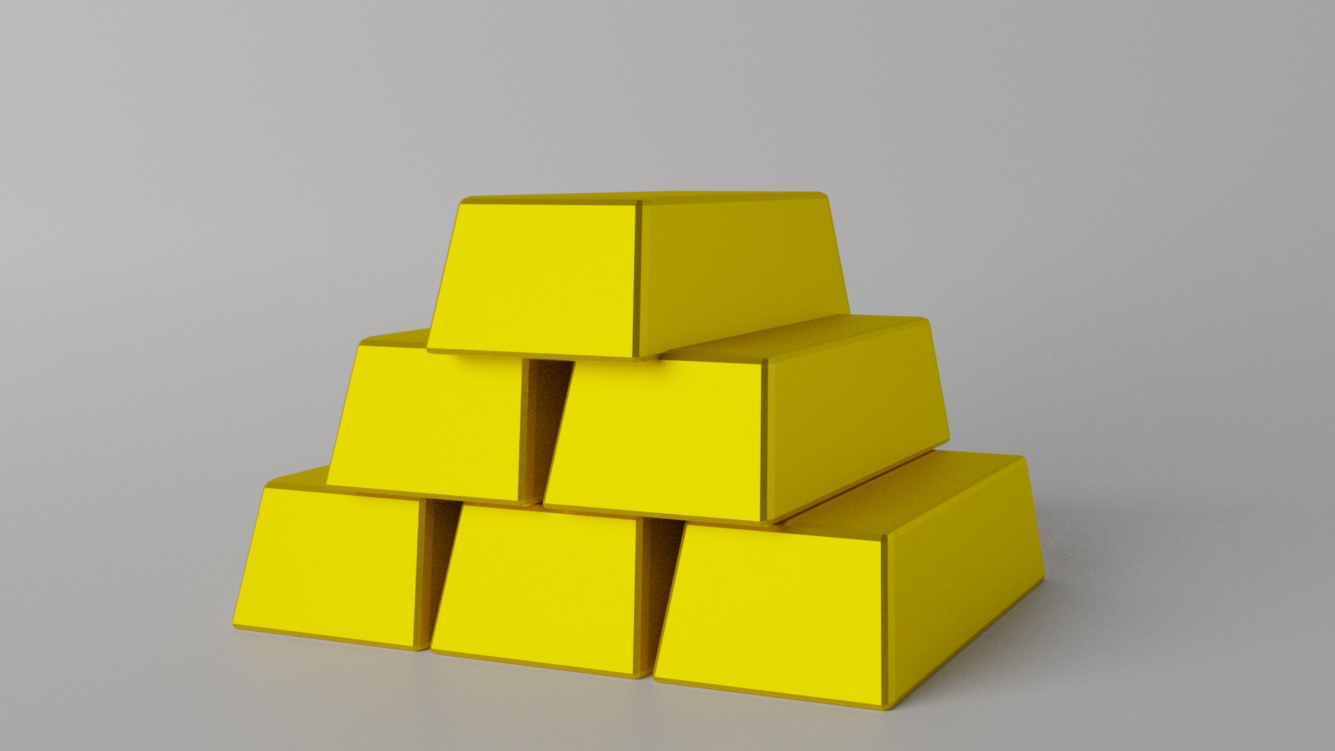 3D Gold Bars Low-poly 3D Model - TurboSquid 1957400
