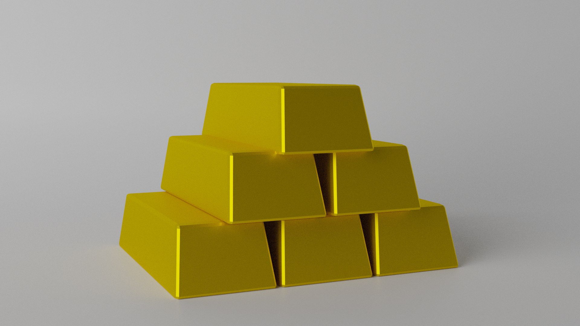 3D Gold Bars Low-poly 3D Model - TurboSquid 1957400