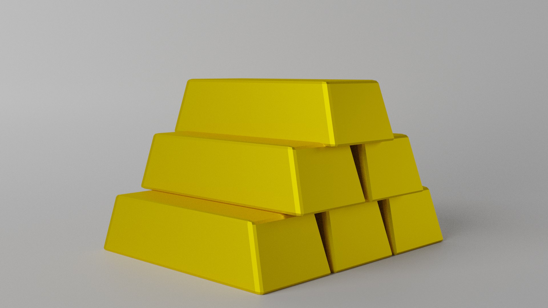 3D Gold Bars Low-poly 3D Model - TurboSquid 1957400