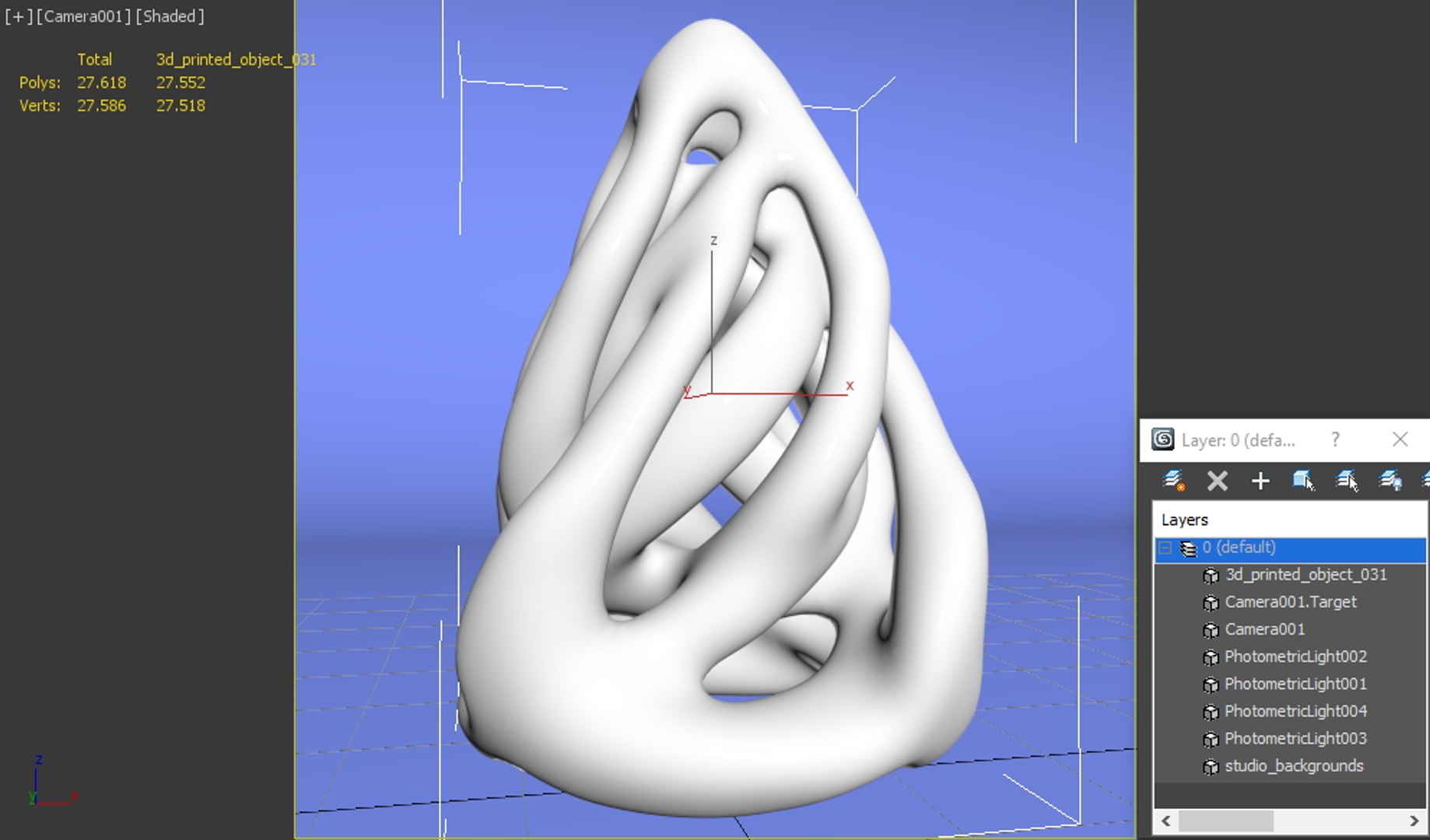Printed Object 3d Max