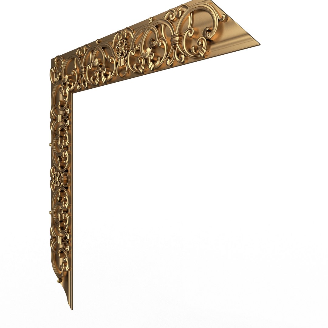 Corner Carved Plaster Molding Decoration 016 3D - TurboSquid 2143341