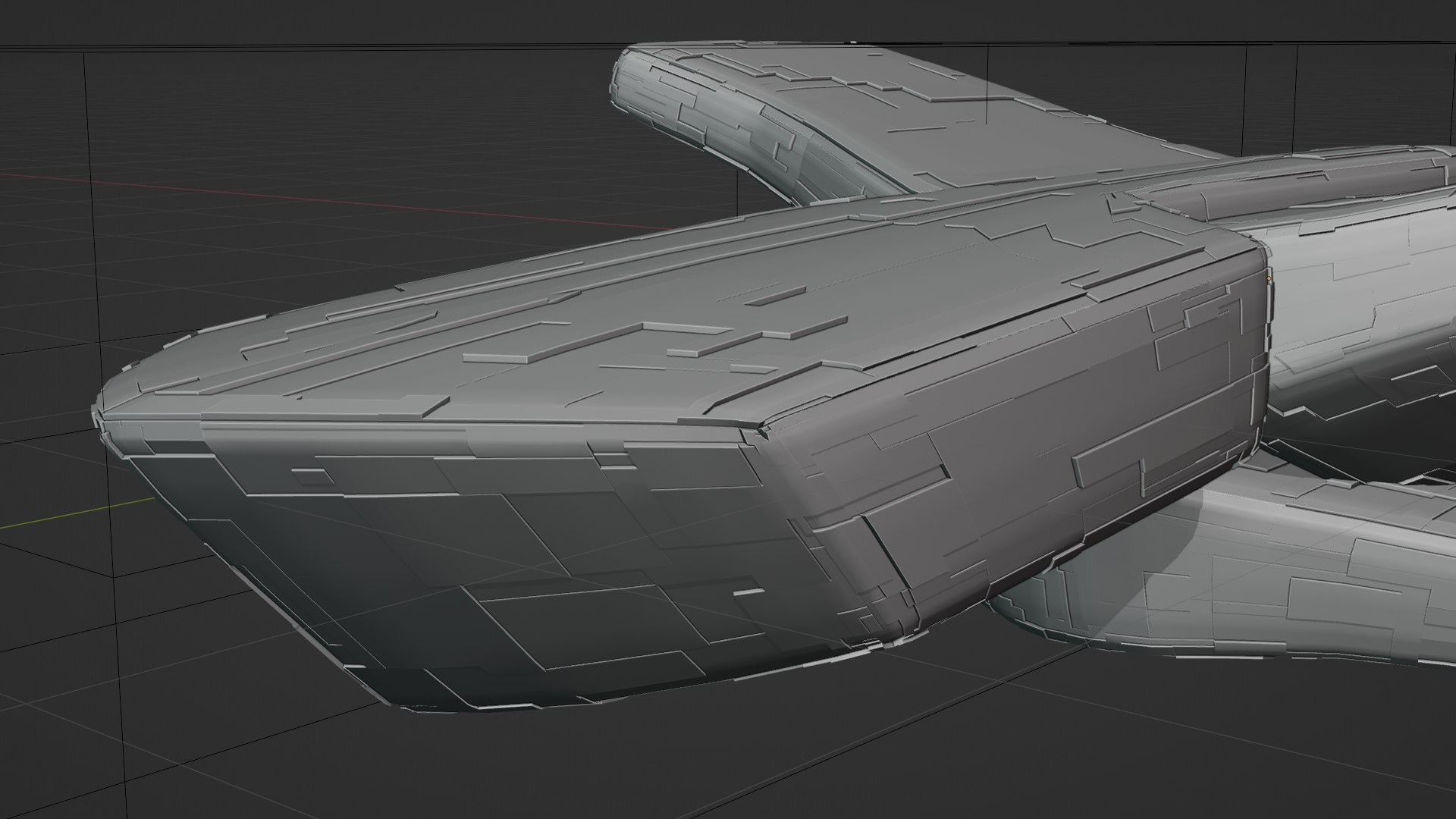 3D Model Futuristic Sci-Fi Spaceship 2 - TurboSquid 2192041