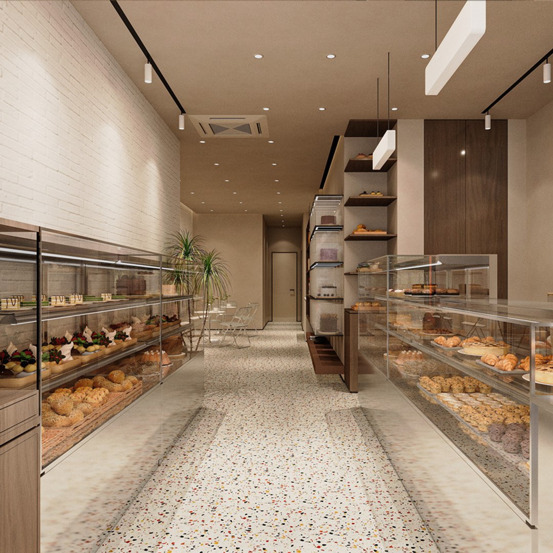 3D Modern Cake Shop - TurboSquid 2434932