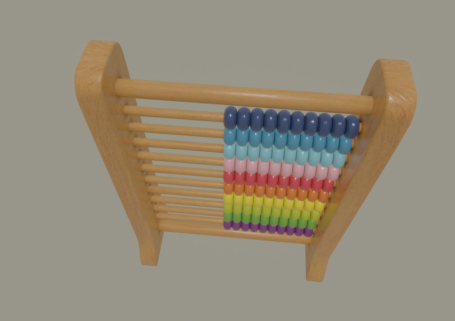 3D rainbow abacus - TurboSquid 1609418