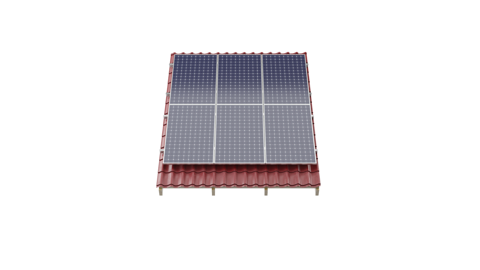 Solar Panel On Roof 3D Model - TurboSquid 2350283