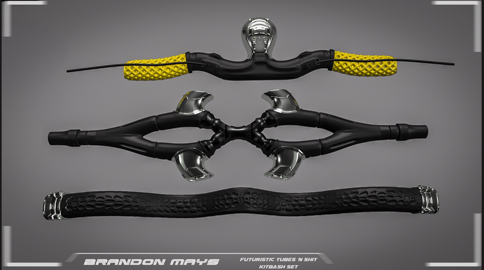 3D Model Tubes Kitbashing - TurboSquid 1306920