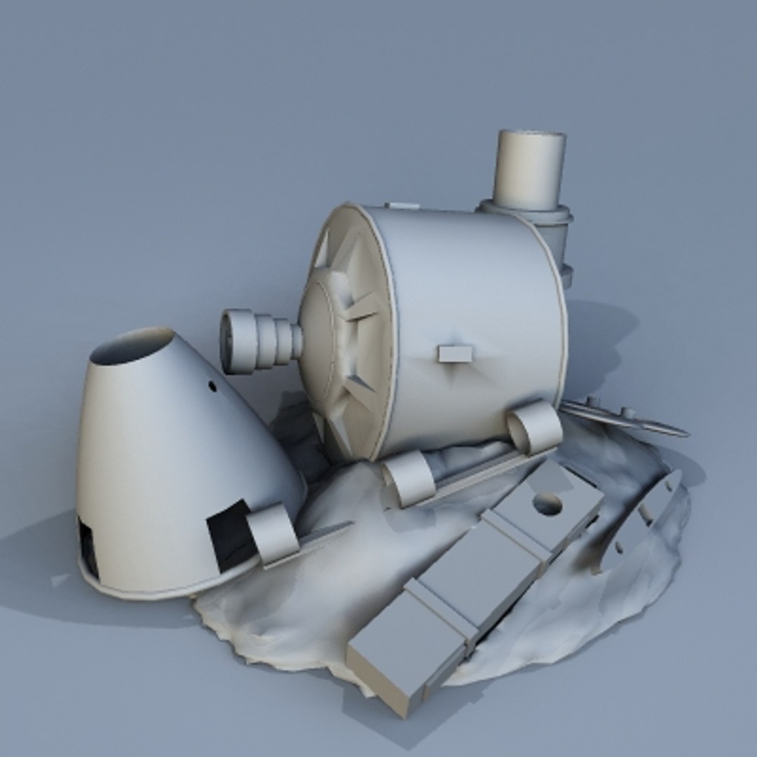 3d Industrial Scrap Model