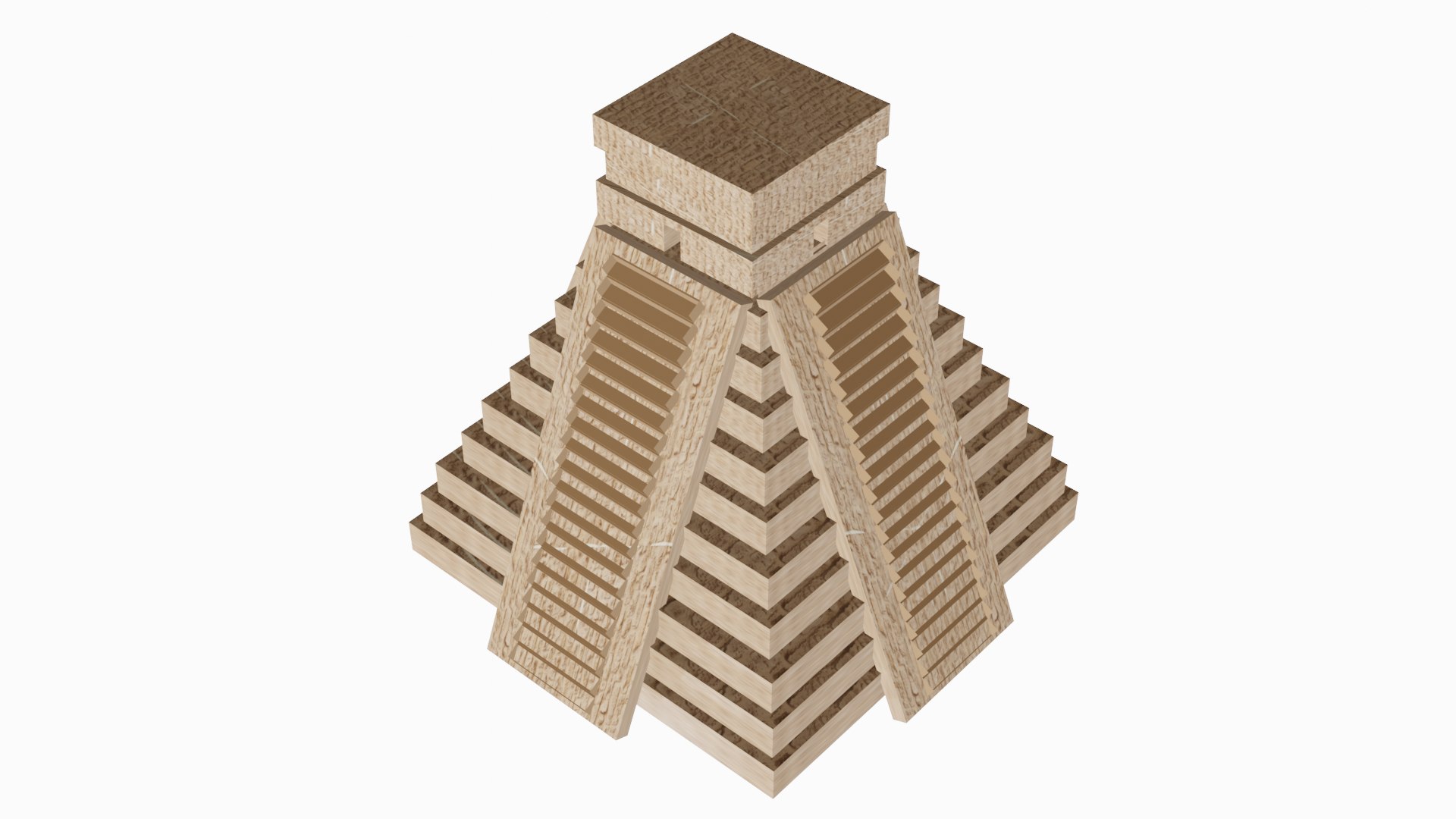 3D Mayan Pyramid Model - TurboSquid 1736999