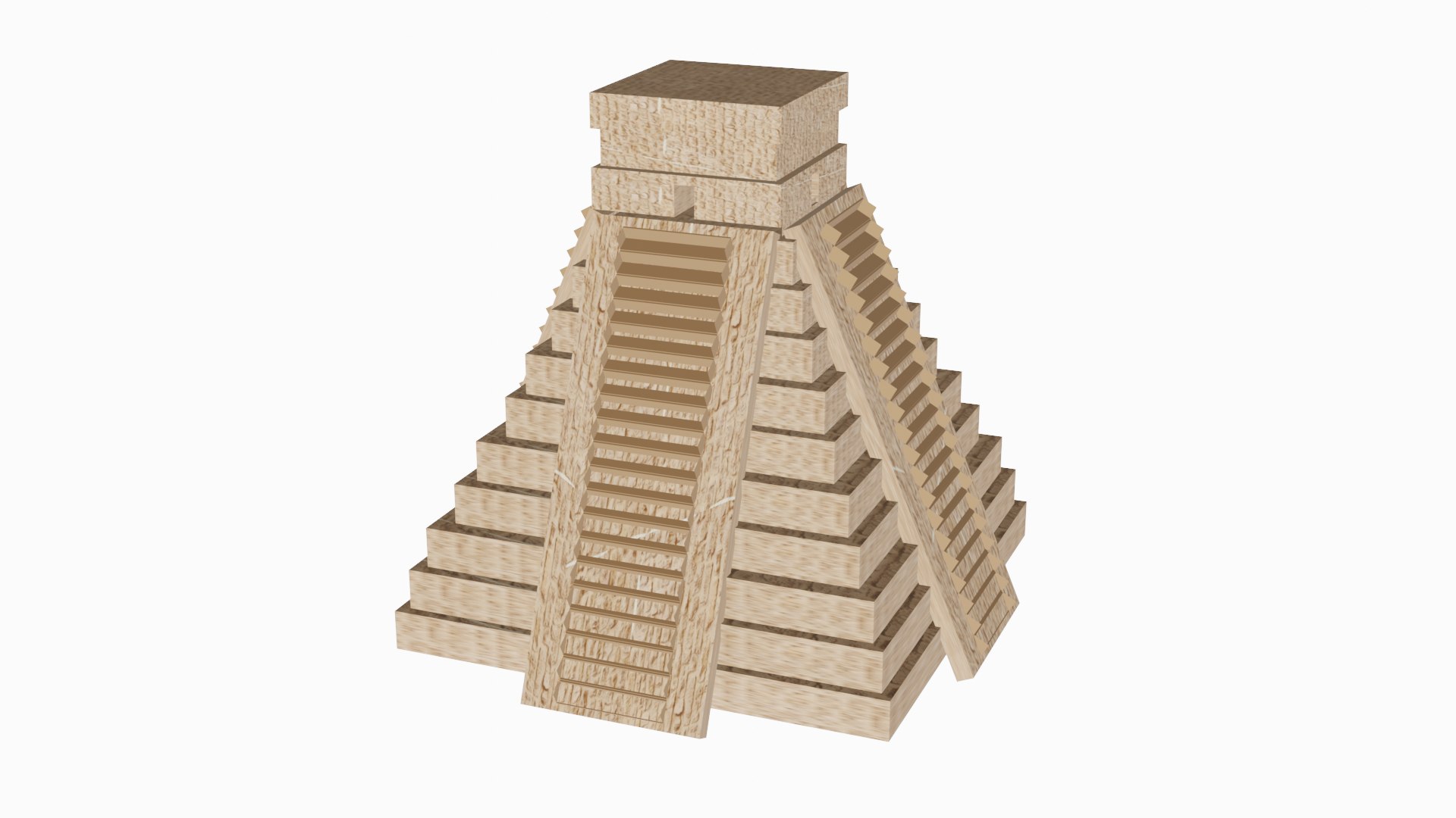 3D Mayan Pyramid Model - TurboSquid 1736999