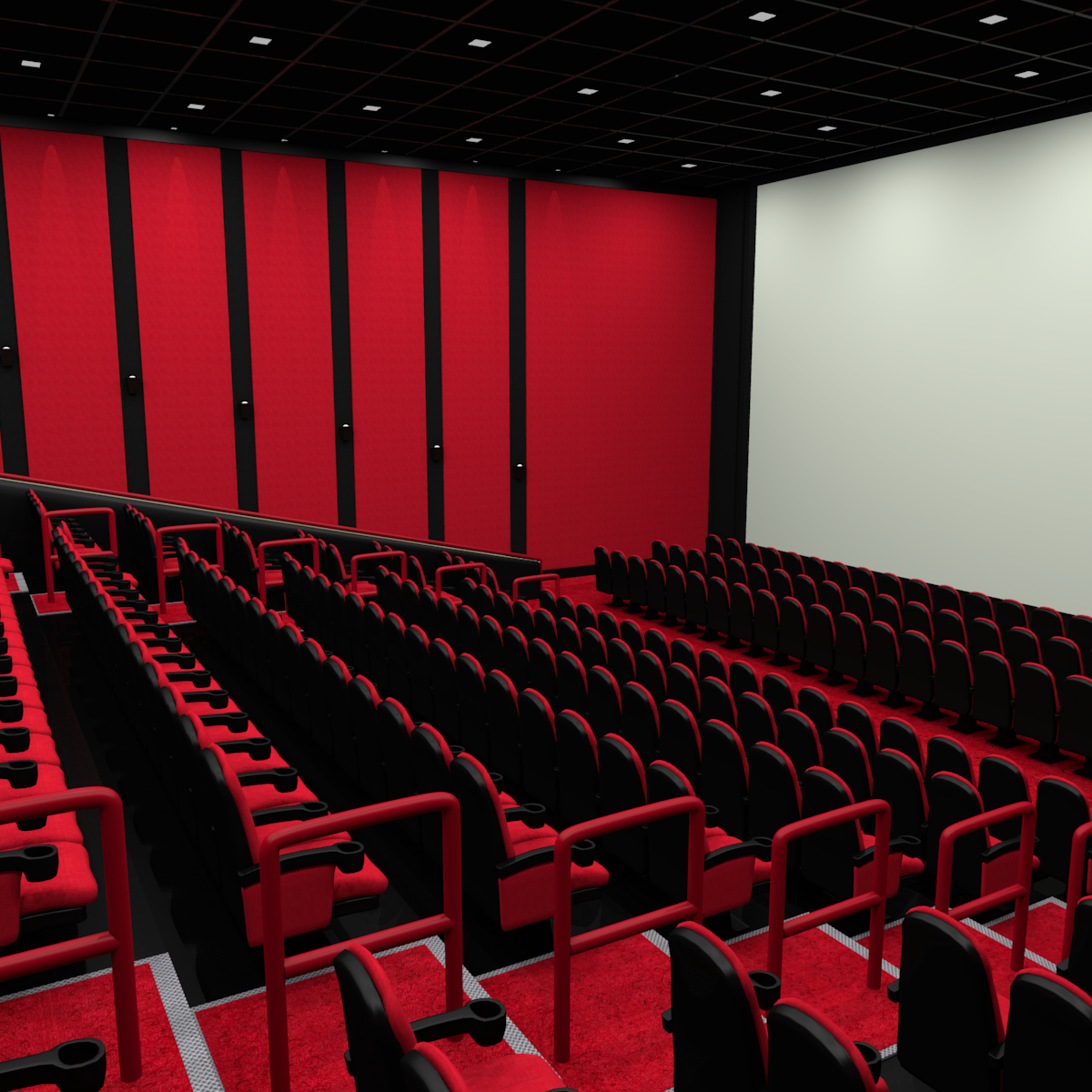 3d model of movie theater
