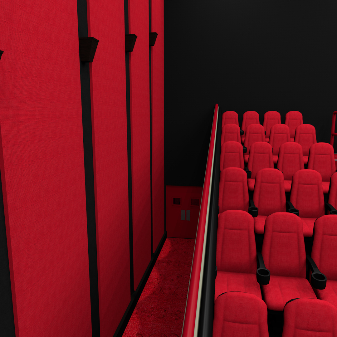 3d model of movie theater