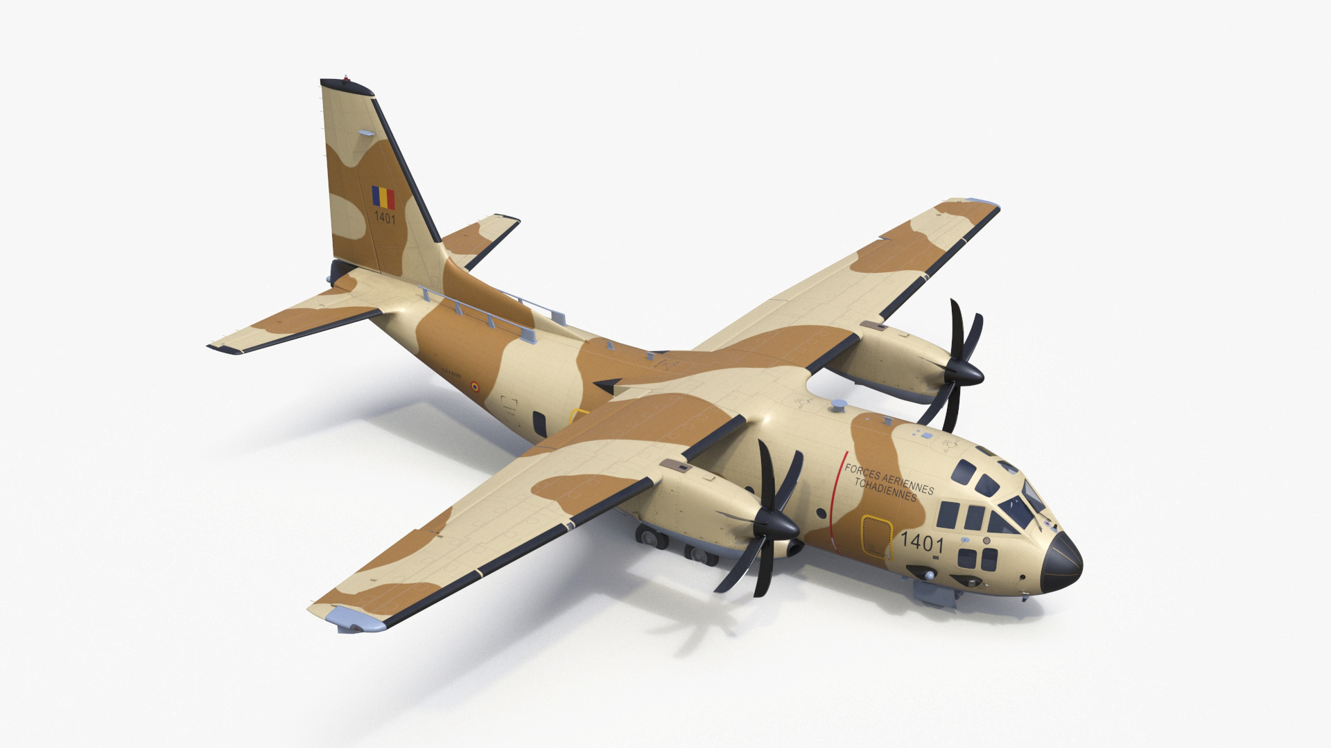 3D Model Aircraft C-27J Spartan Morocco - TurboSquid 2290805