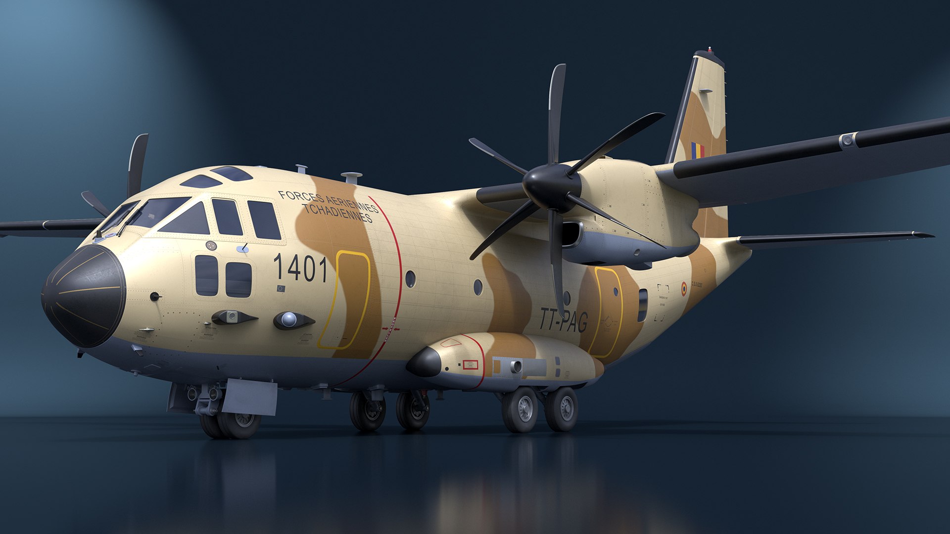 3D Model Aircraft C-27J Spartan Morocco - TurboSquid 2290805