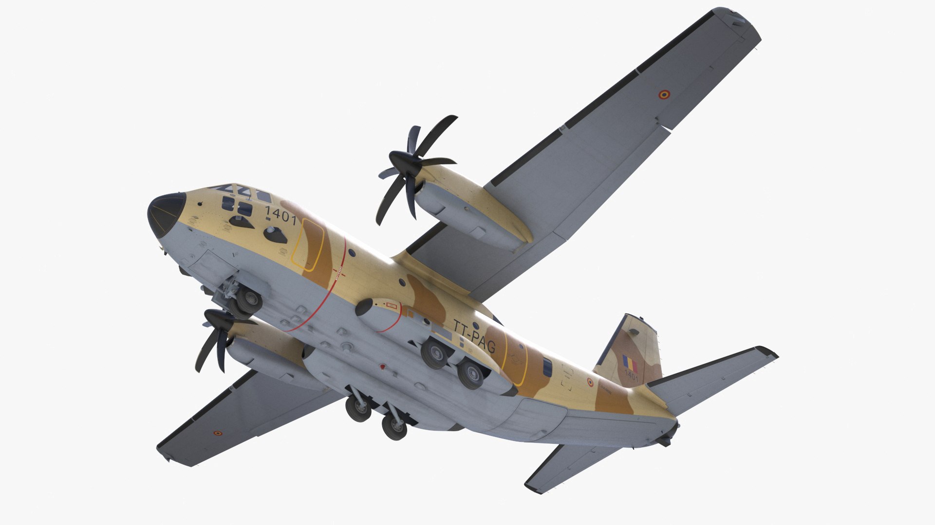 3D Model Aircraft C-27J Spartan Morocco - TurboSquid 2290805