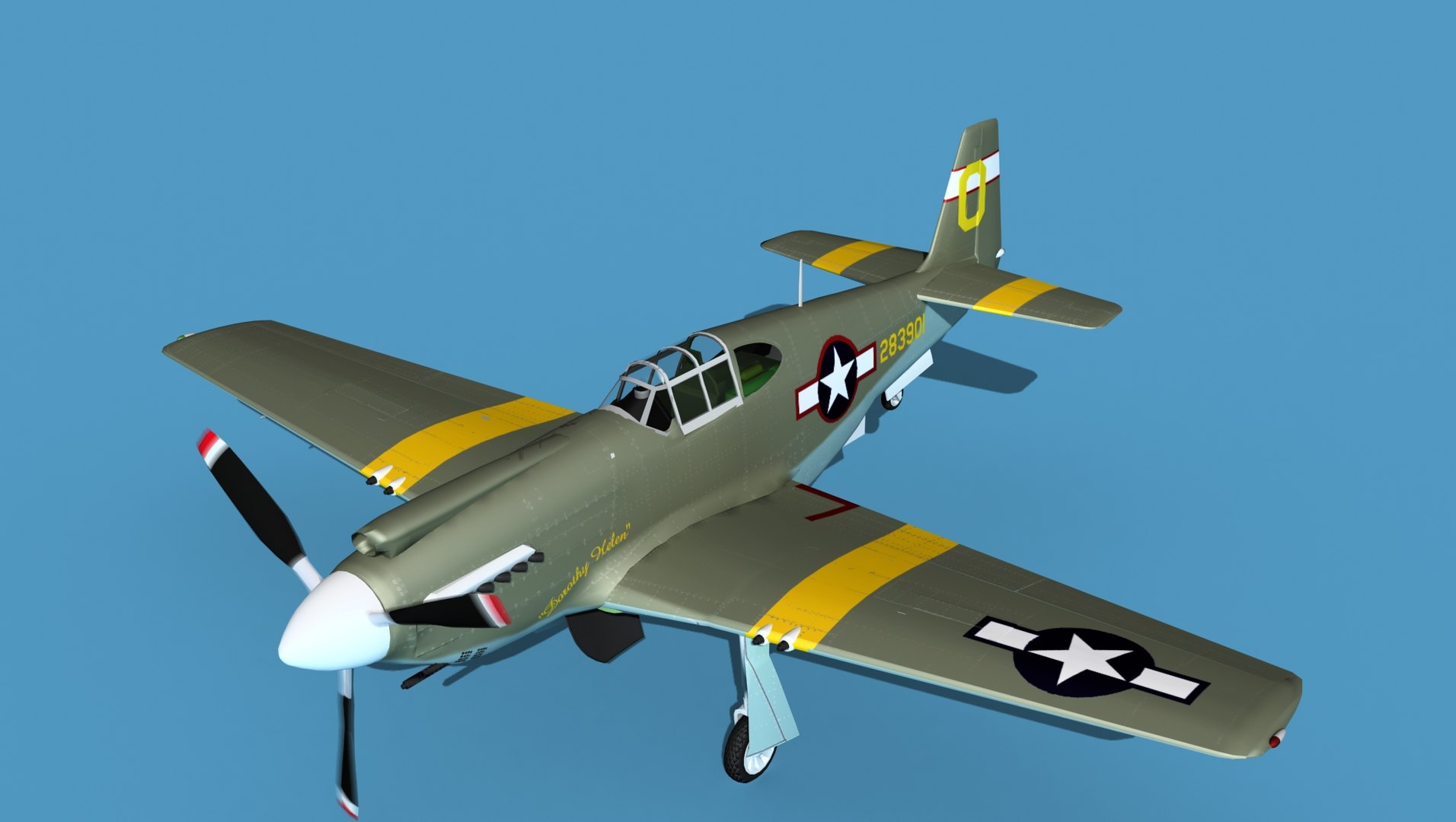 North American A-36A Apache V06 USAAF 3D Model - TurboSquid 1921689