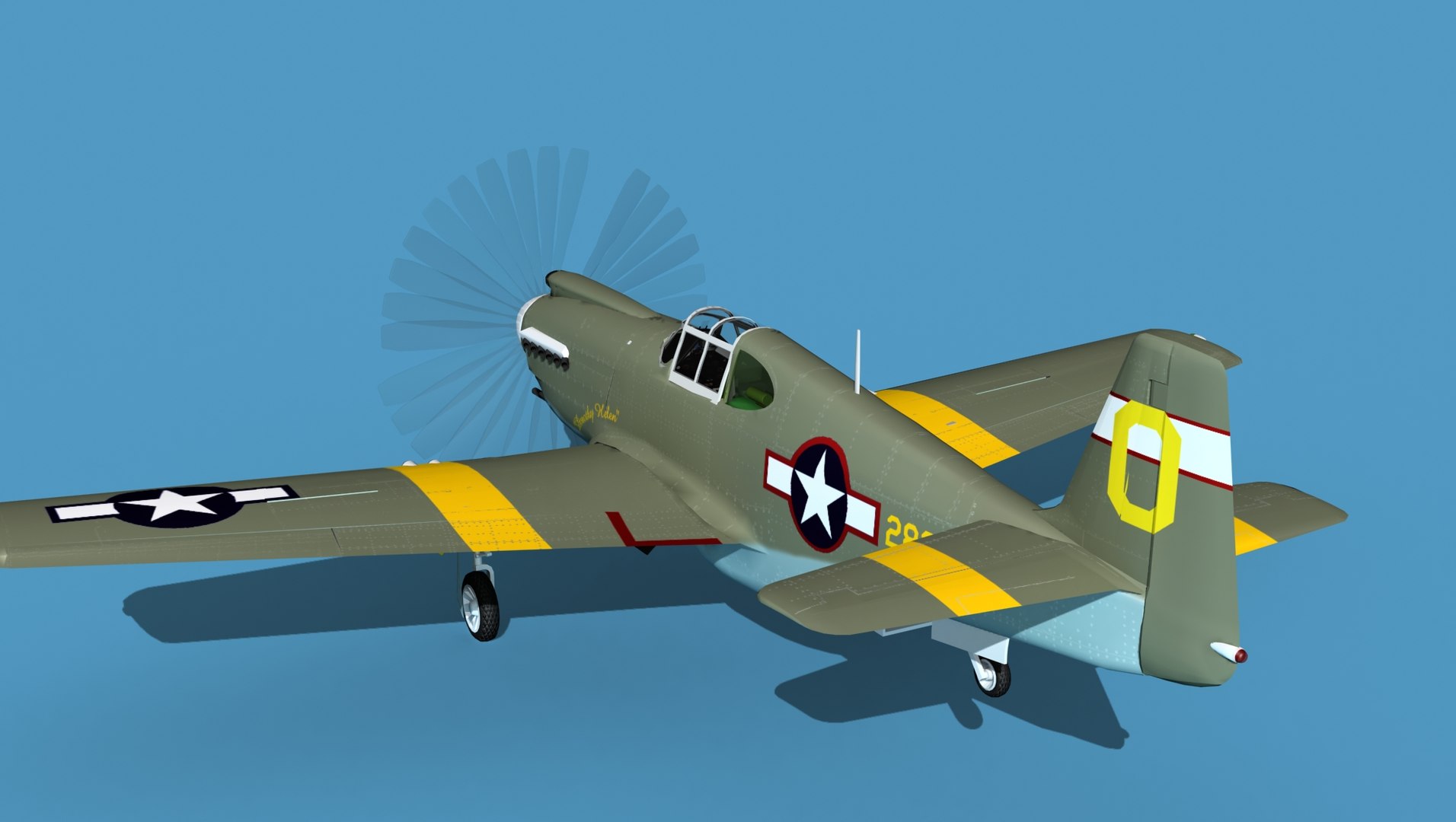North American A-36A Apache V06 USAAF 3D Model - TurboSquid 1921689