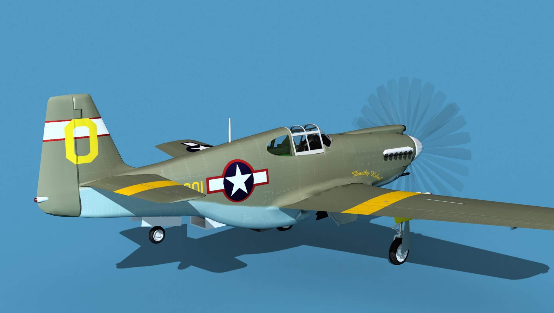 North American A-36A Apache V06 USAAF 3D Model - TurboSquid 1921689