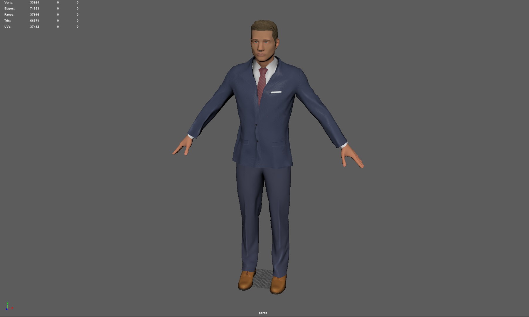 3D Men Suit Model - TurboSquid 1578022