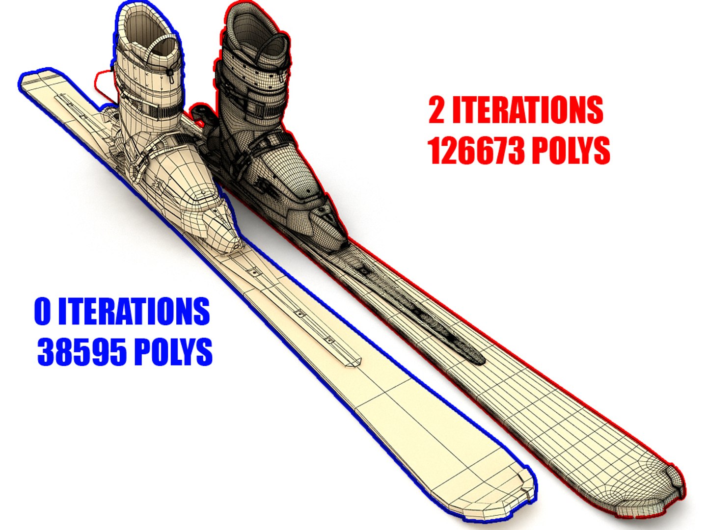 Alpine Solomon Skis Boots 3d Model